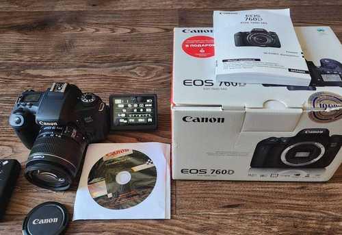 Зеркальный фотоаппарат Canon 760d KIT