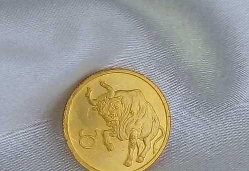 Монета 25рублей 2003г "Телец"