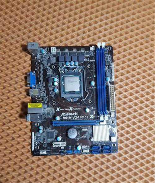 Материнская плата asrock h61m-vg4