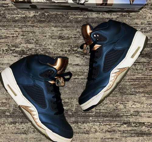 Кроссовки Nike air jordan 5 bronze оригинал