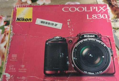 Фотоаппарат Nikon coolpix L830