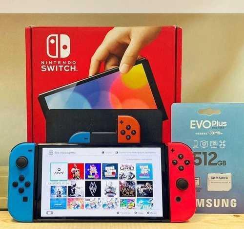 Nintendo Switch Oled + 400 игр