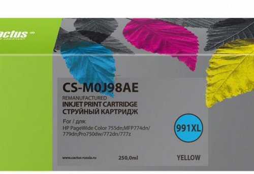 Картридж струйный Cactus CS-M0J98AE 991XL желтый