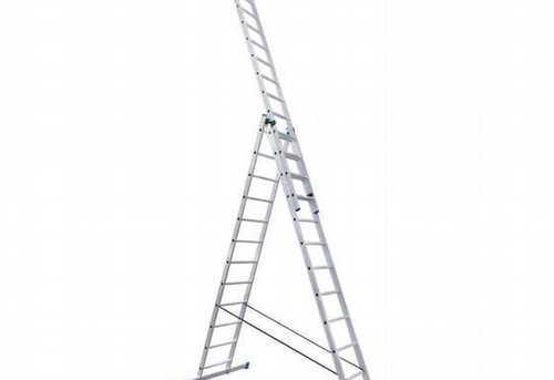 Трехсекционная лестница LadderBel 12 ступеней