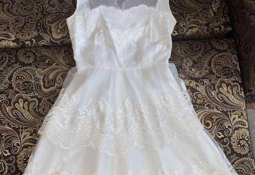 Белое вечернее платье 40-44 р