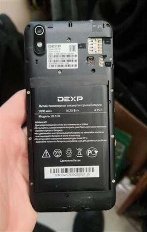 Телефон Dexp BL160 в разбор
