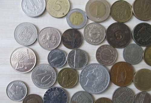 Коллекция иностранных монет 123 шт (разные)