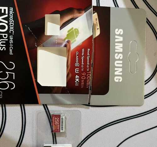 Карта памяти micro sd 256 samsung