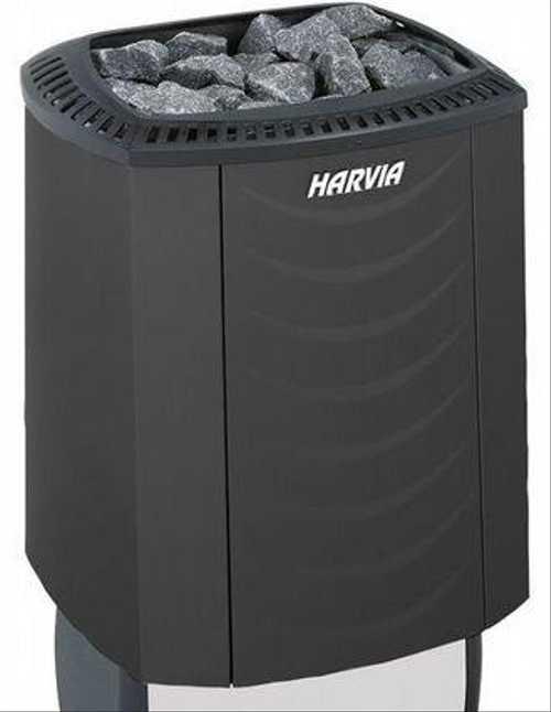 Электрокаменка - Harvia Sound M90 Black (чёрная, с