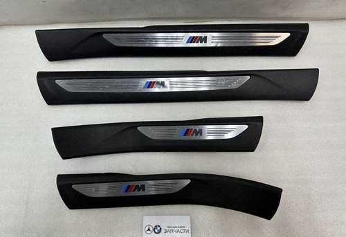 Комплект накладок порога салона M BMW F15 F16