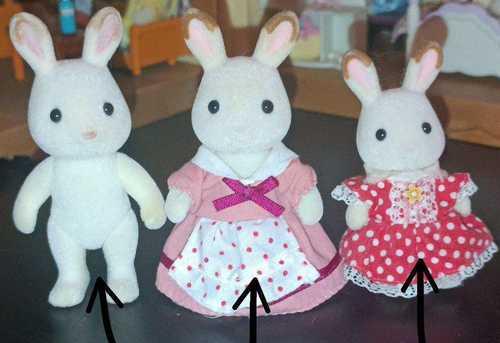 Sylvanian families семья шоколадных кроликов