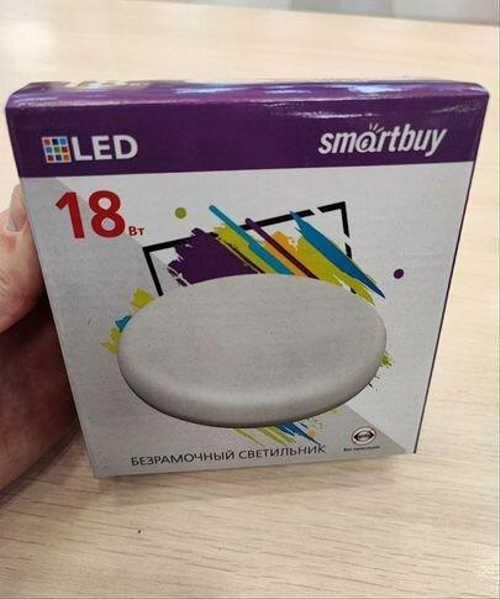 Светильник светодиодный безрамочный 18Вт Smartbuy