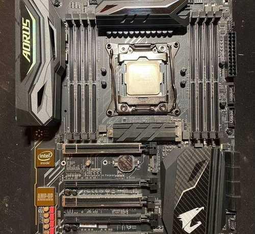 Комплект мать+проц aorus x299 + i7 7820x