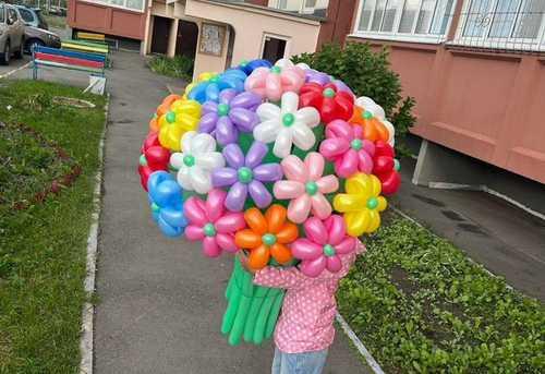 Букет из воздушных шариков, цветы из шдм