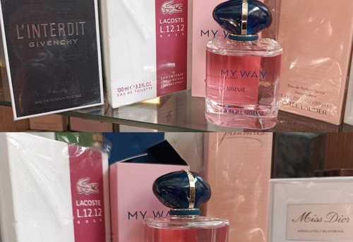 Givenchy, Armani, estee Lauder, Dior, lacoste