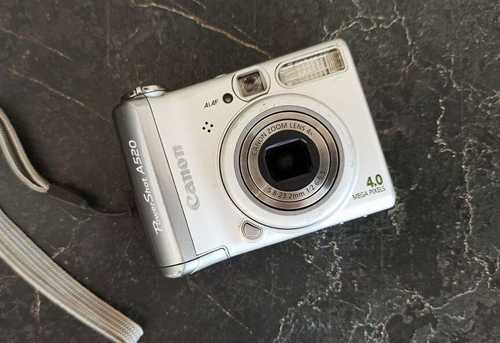 Компактный фотоаппарат canon Powershot A520