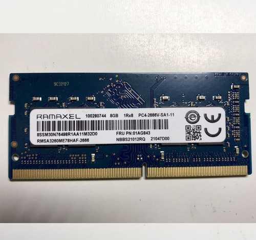 Оперативная память для ноутбука DDR4 8GB Ramaxel