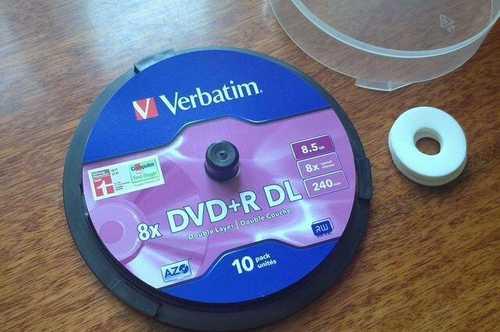 Диски для записи Verbatim DVD+R DL (болванка)