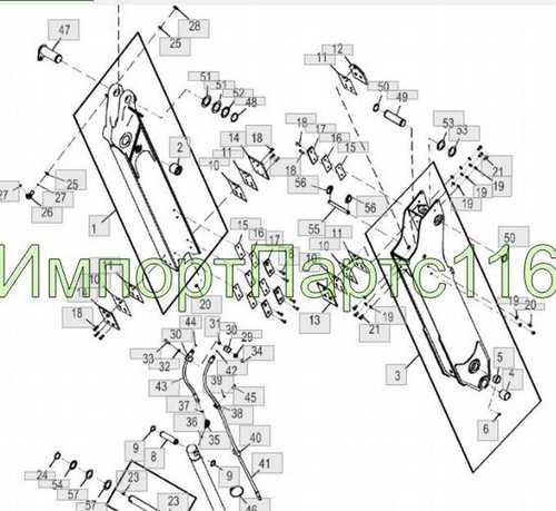 Направляющие телескопа John Deere 325