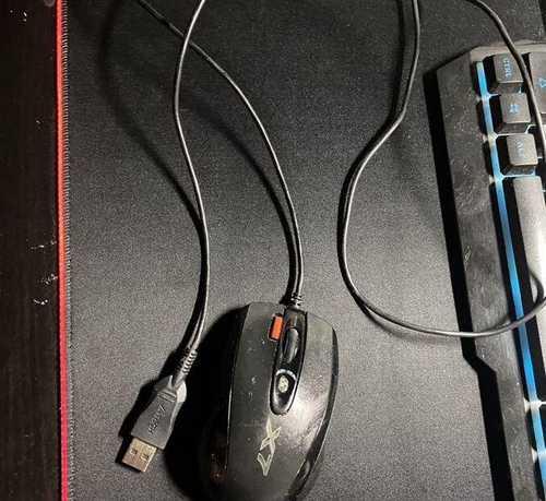 Игровая мышь Мышь проводная A4Tech X-710BK черный