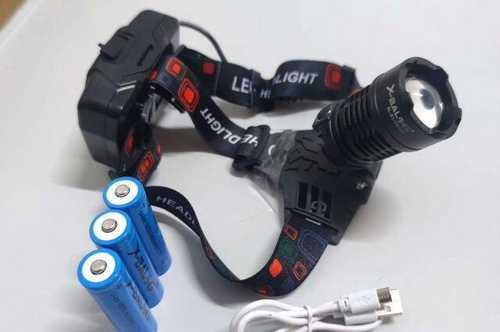 Налобный фонарь X-Balong с лазерным диодом