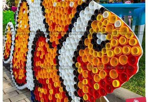 DIY пластиковые крышки от бутылок