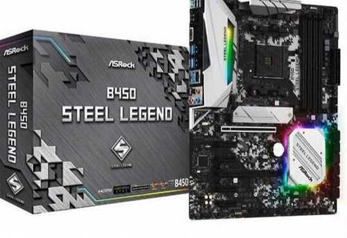 Новая материснкая плата asrock steel legend B450m