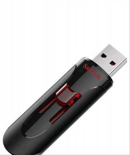 Флешка SanDisk Cruzer Glide 64гб Red/Black