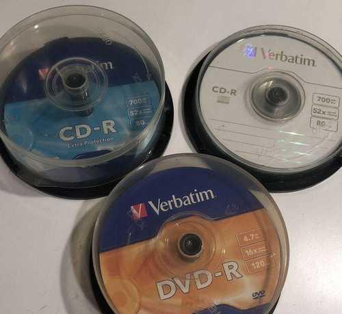 Компакт диски Verbatim CD-R DVD-R
