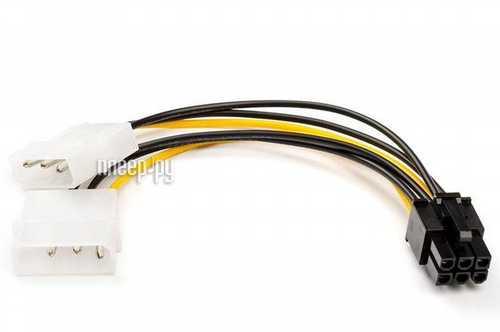 Кабель ATcom 6-pin - 2x Molex AT6185