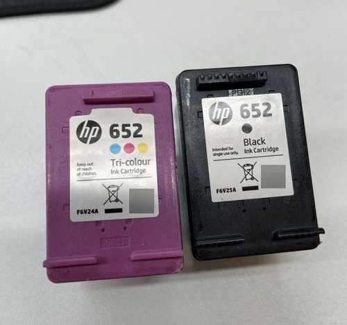 Картридж hp 652 черный,цветной