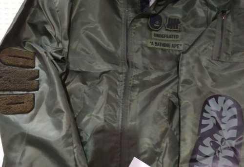 Куртка бомбер с капюшоном стиль alpha industries