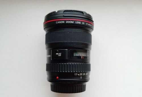 Canon ef 17 40mm f 4l usm