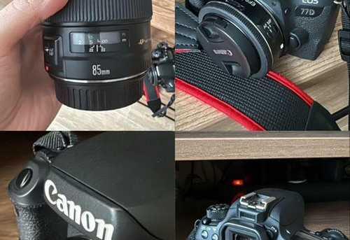Зеркальный фотоаппарат Canon 77D