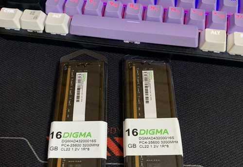 Оперативная память Digma 16gb ddr4 3200MHz