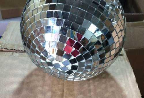 Зеркальный диско-шар диаметр 30 см