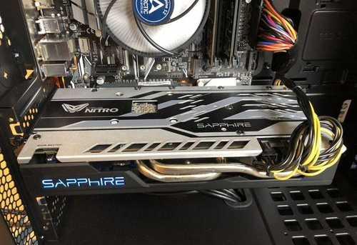 Видеокарта Saphire nitro + rx580 8 gb