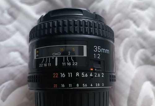 Объектив Nikon f 35mm (2.0)