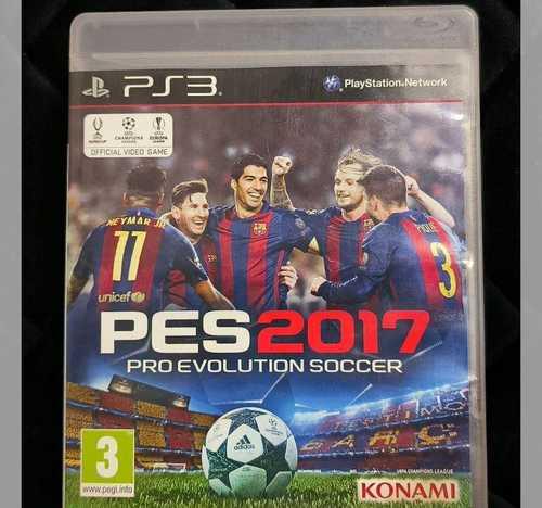 Диск с игрой PES 2017 для PS3