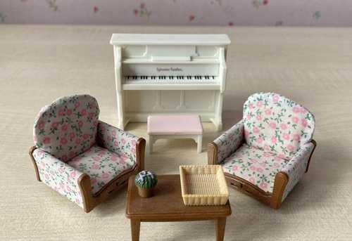 Sylvanian families Набор с фортепиано и креслами