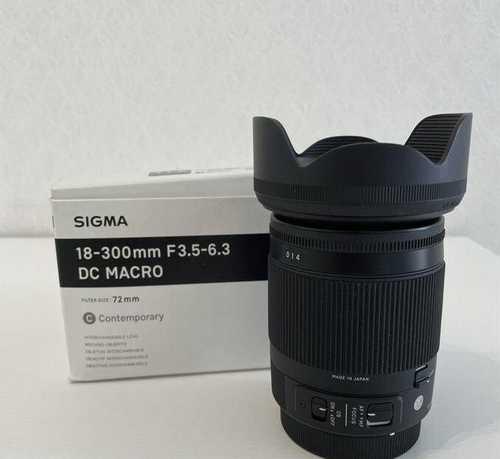 Объектив Sigma 18-300mm для Canon