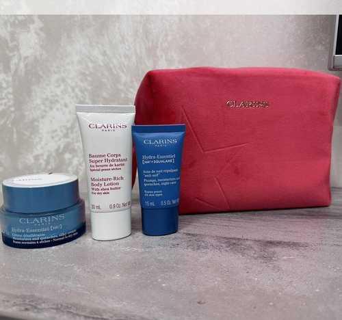 Clarins набор в косметичке