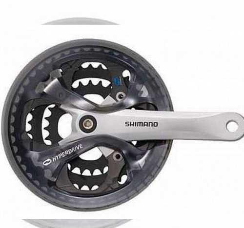 Система шатунов Shimano Acera M361, 175 мм, Кв, 42/32/22Т, защита