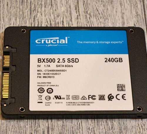 240 Gb SSD SATA Crucial (CT240BX500SSD1)
