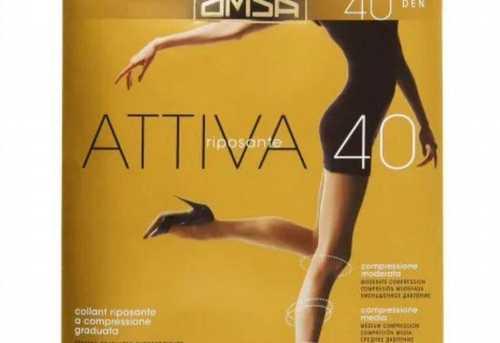 Колготки Омса размер 4 (48-52) Omsa Attiva XL 40 D