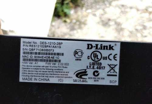 D-Link DES-1210-28P WEB Smart III