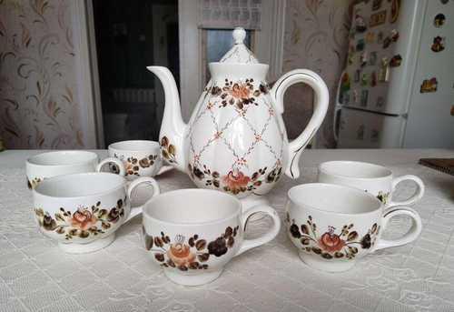 Чайный сервиз СССР семикаракорская керамика