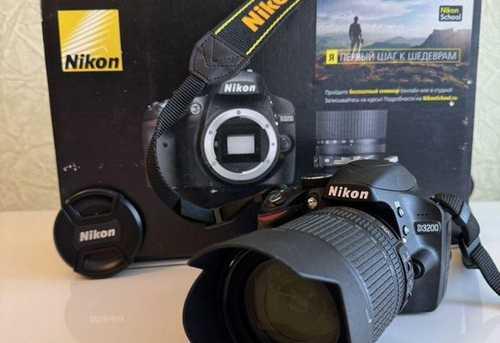 Зеркальный фотоаппарат nikon d3200 новый