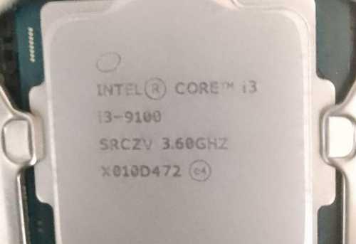 Процессор Intel core i3 9100