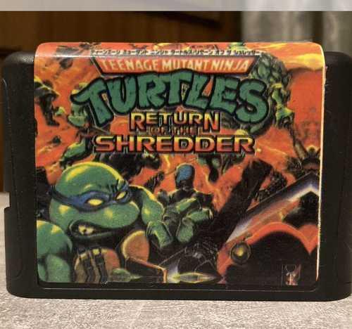 Turtles Return Of The Shredder Sega картридж